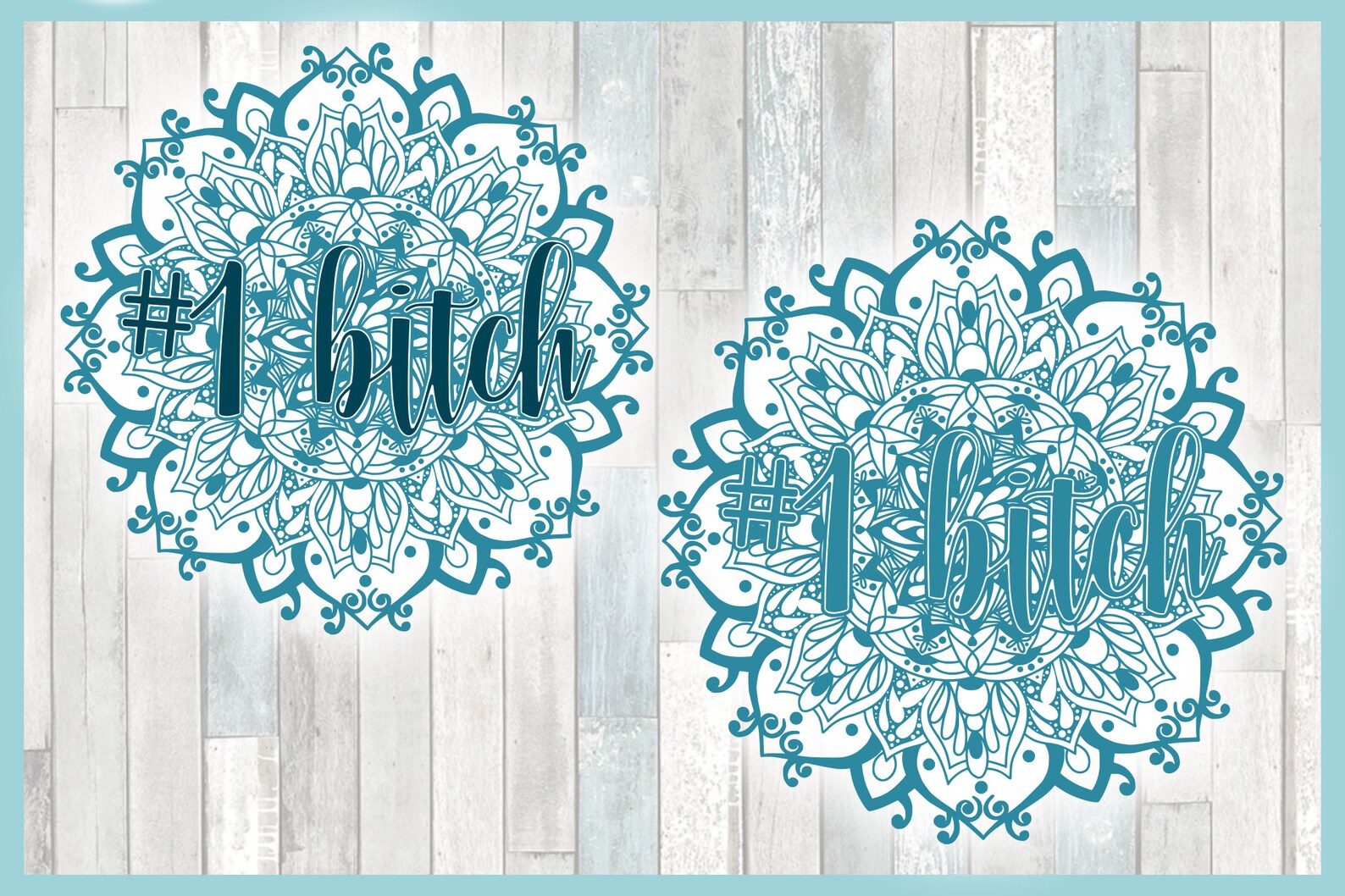 MATURE Cuss Swear Word Mandala Zentangle SVG Files for Cricut - Etsy