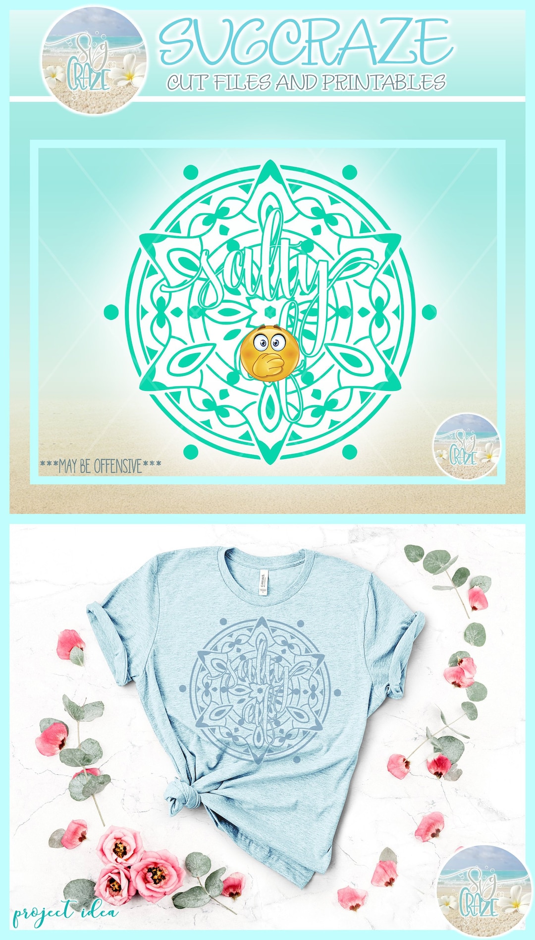 MATURE Cuss Swear Word Mandala Zentangle SVG Files for Cricut ...