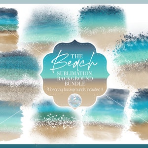 Beach Background for Sublimation Bundle - Summer Sublimation Designs ...