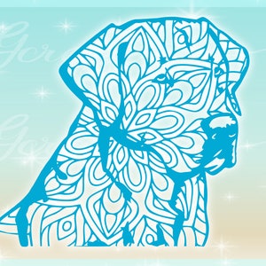 Labrador Mandala Zentangle Bundle SVG Files for Cricut Silhouette - Dxf ...