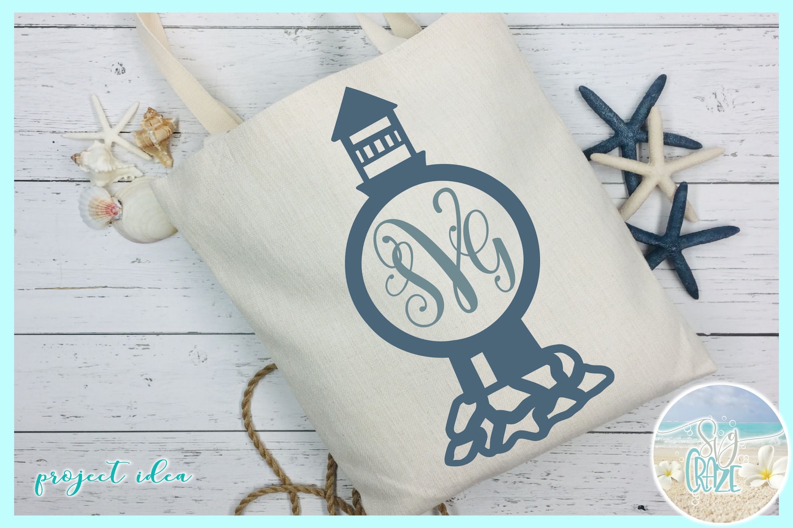 Nautical Monogram Bundle SVG Files for Cricut Silhouette Dxf | Etsy