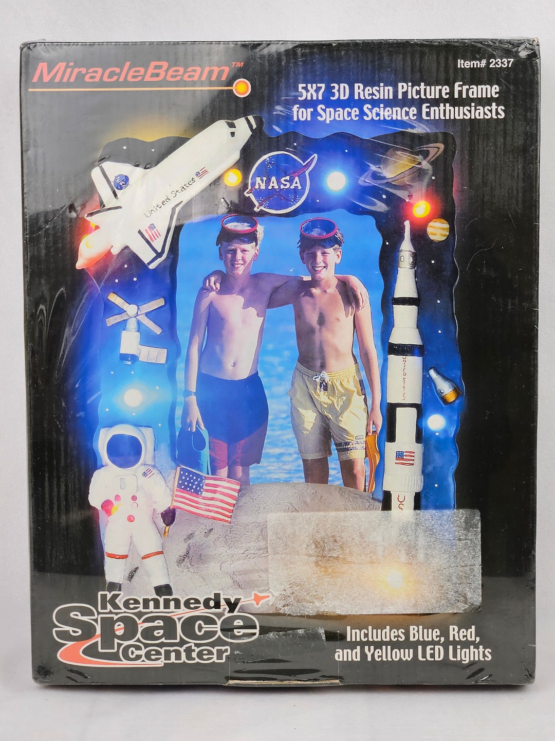 Miraclebeam Kennedy Space Center Lighted 3D Picture Frame, 5 X 7, Space Shuttle, Astronaut ...