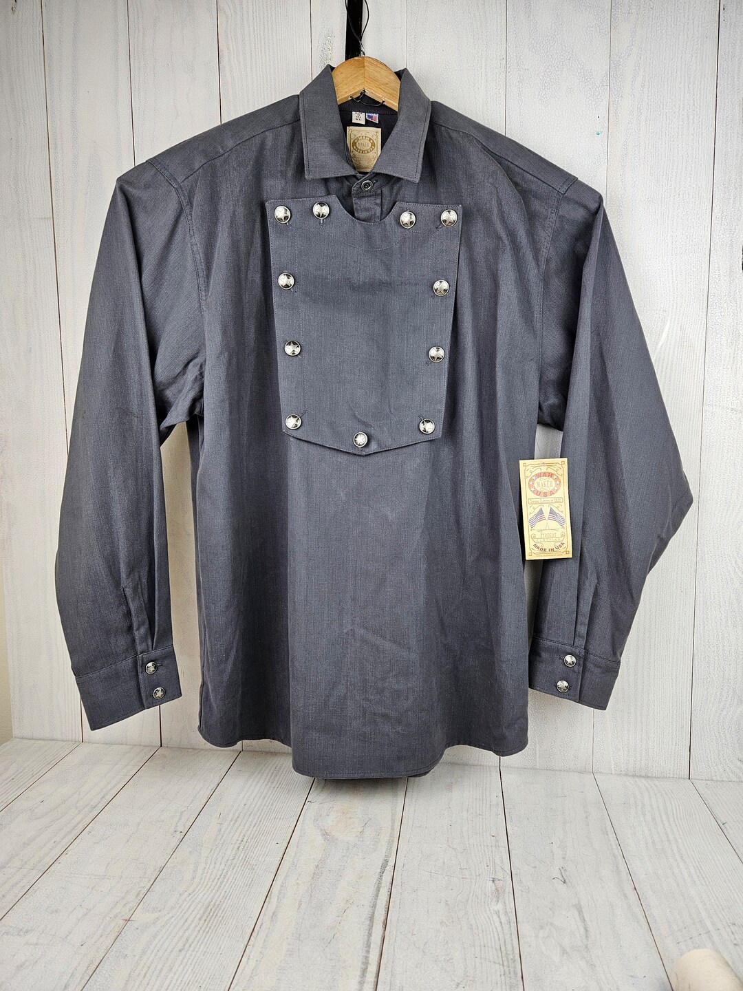 Wah Maker Frontier Clothing Bibbed Western Rodeo Shirt, Men's Size XL ...