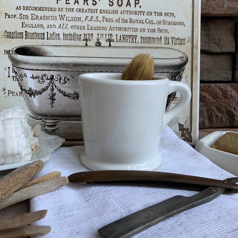 Pottery Shaving Mug - Etsy