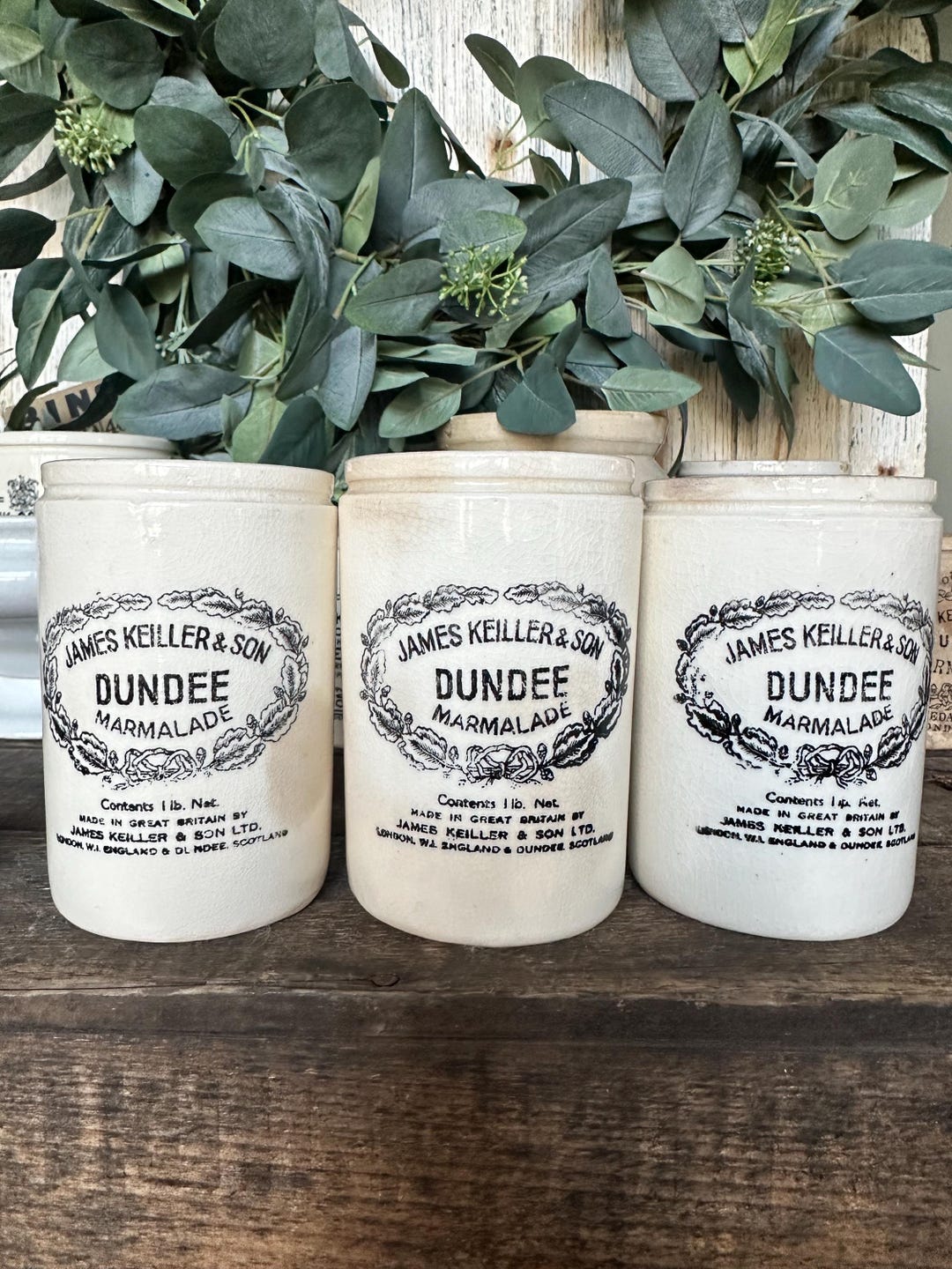 James Keiller Marmalade Jar ~ Vintage Dundee Orange Marmalade Crock Jar ...