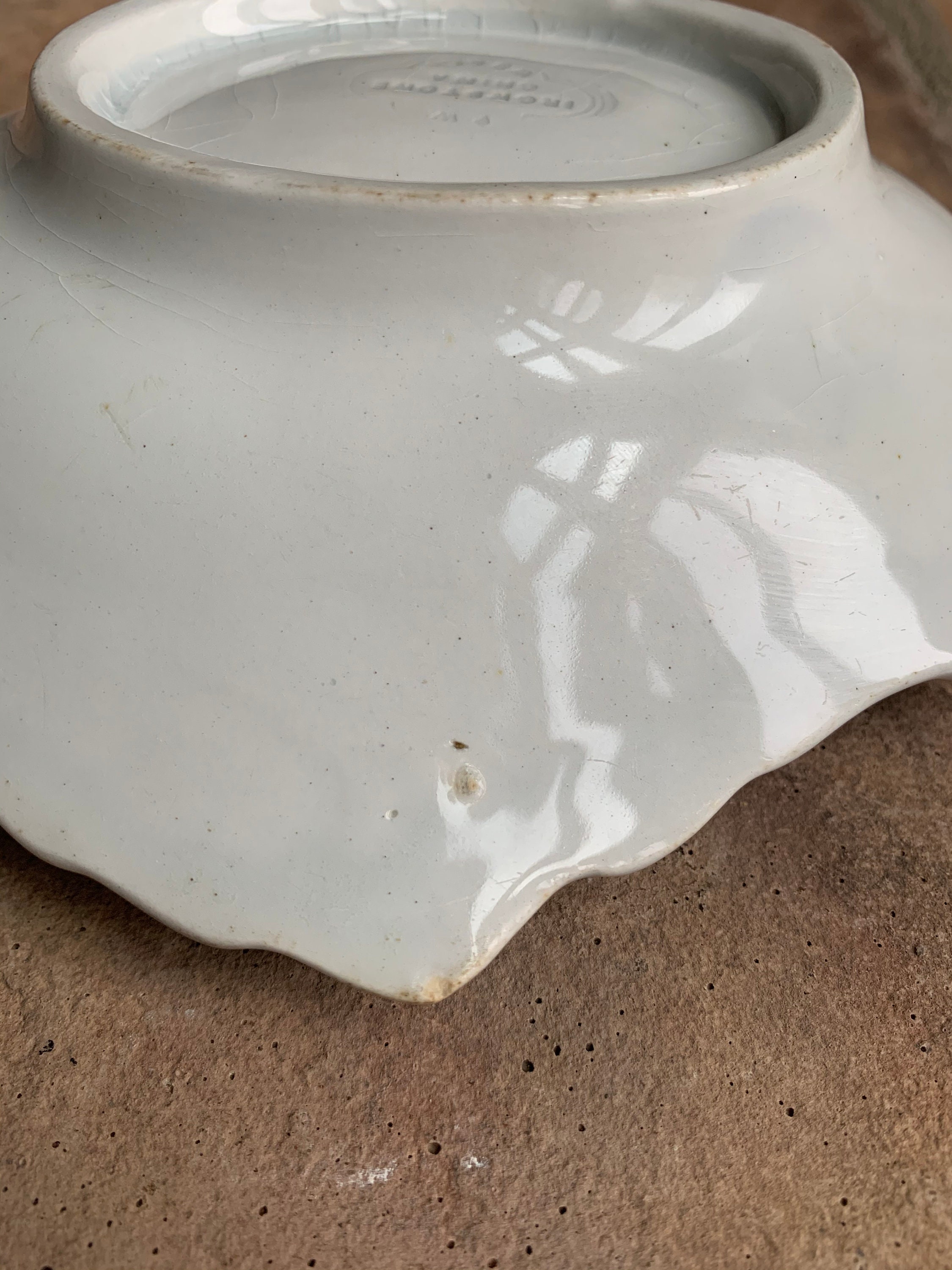 RARE Early Antique White Ironstone Relish Dish by W Baker | Etsy