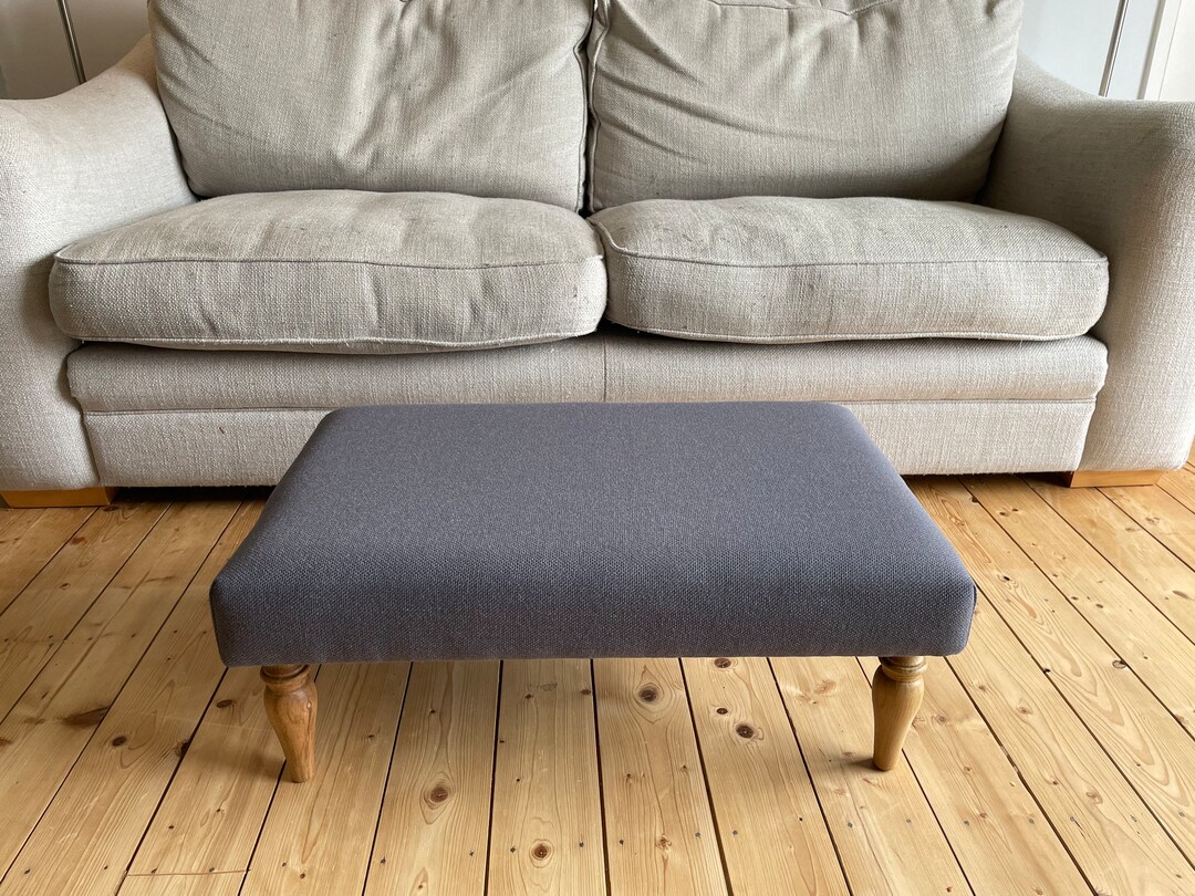 Large Footstool Upholstered Coffee Table Foot Stool - Etsy UK