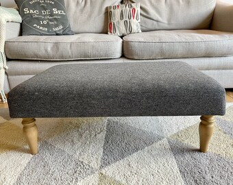 Large Footstool Upholstered Coffee Table Foot Stool | Etsy UK