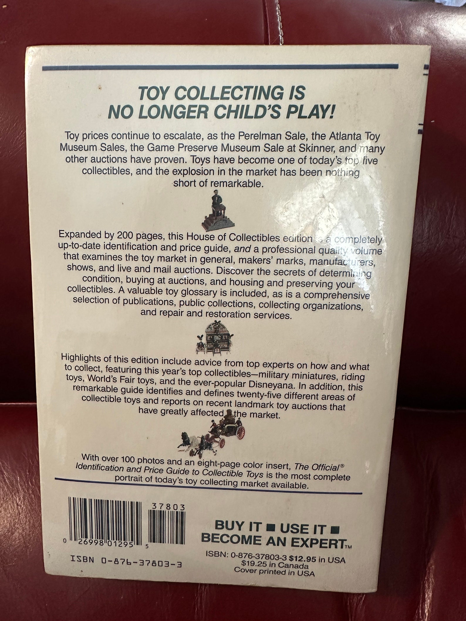 Official Identification and Price Guide to Collectible Toys, by Richard ...