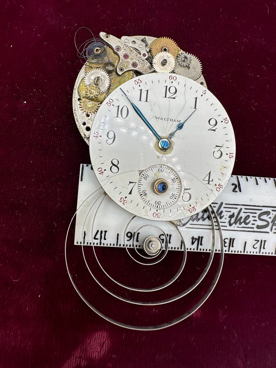 Steampunk Repurposed Antique Pocket Watch Pin Artist … - Gem