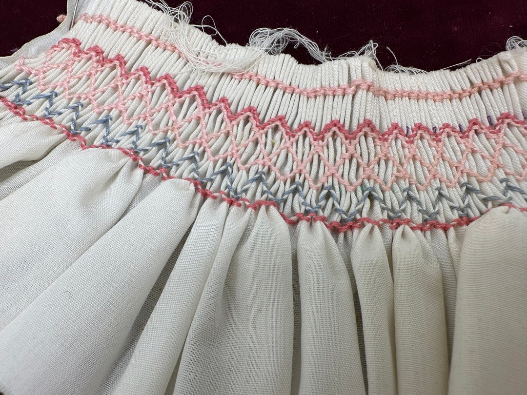 10” Hand Smocked Piece for Collar Dress Doll Clothes - Etsy