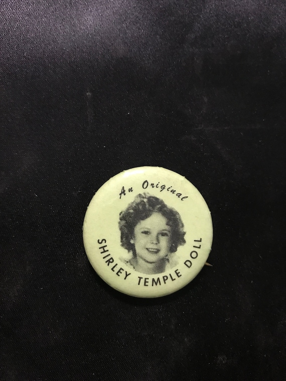 Shirley Temple Button Reproduction Pin | Etsy