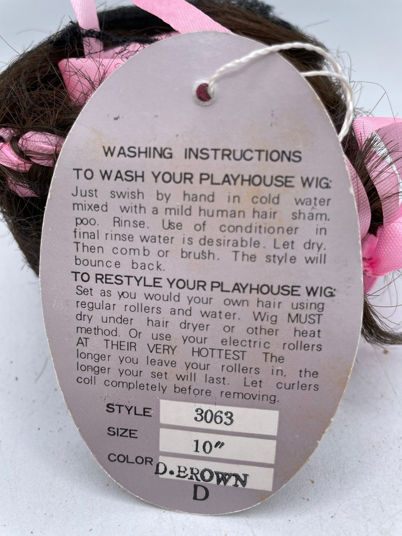 Playhouse Doll Wig Dk Brown Kim Style Bands Tiny Braids Sz 10 - Etsy