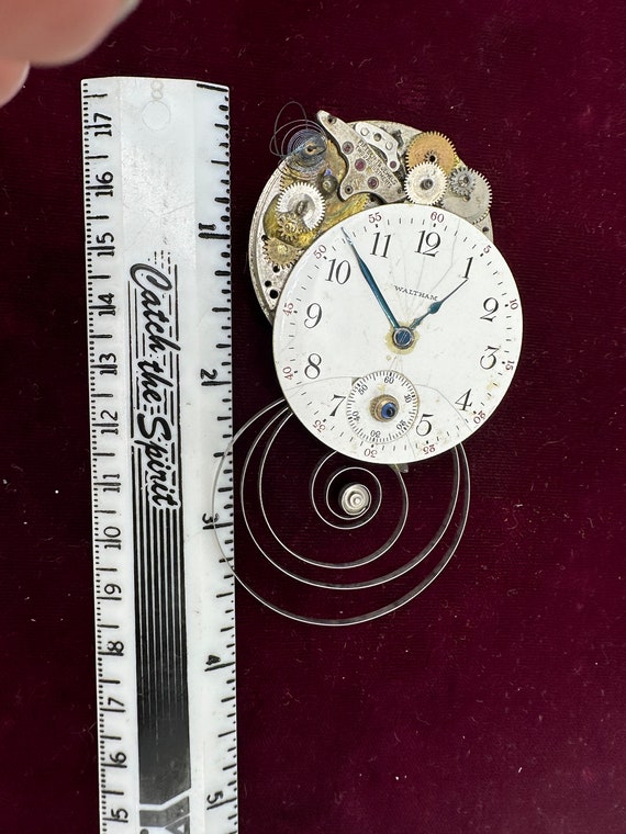 Steampunk Repurposed Antique Pocket Watch Pin Artist … - Gem