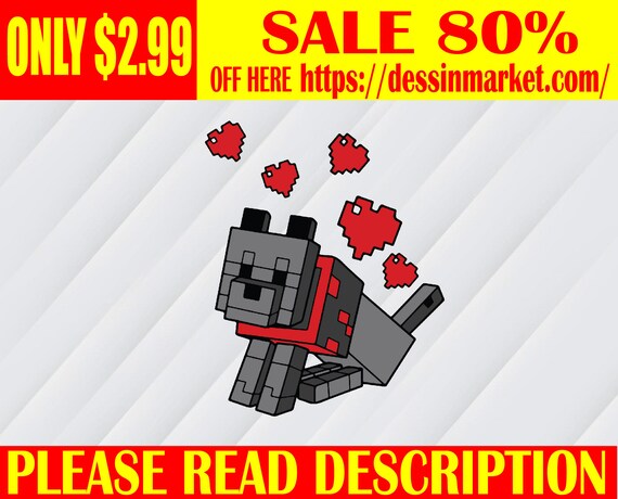 Minecraft Dogdigital File svg Filescricut Cutting File cut | Etsy