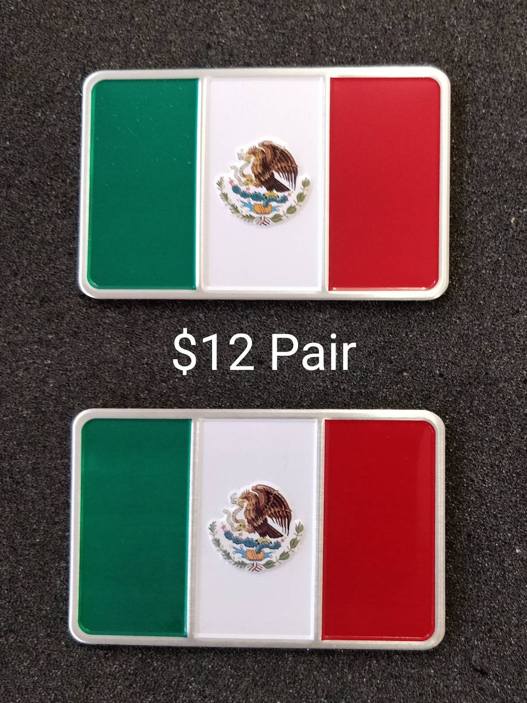 Mexico Flag (2 Pcs) Car Metal Sticker (FREE SHIPPING) - Etsy
