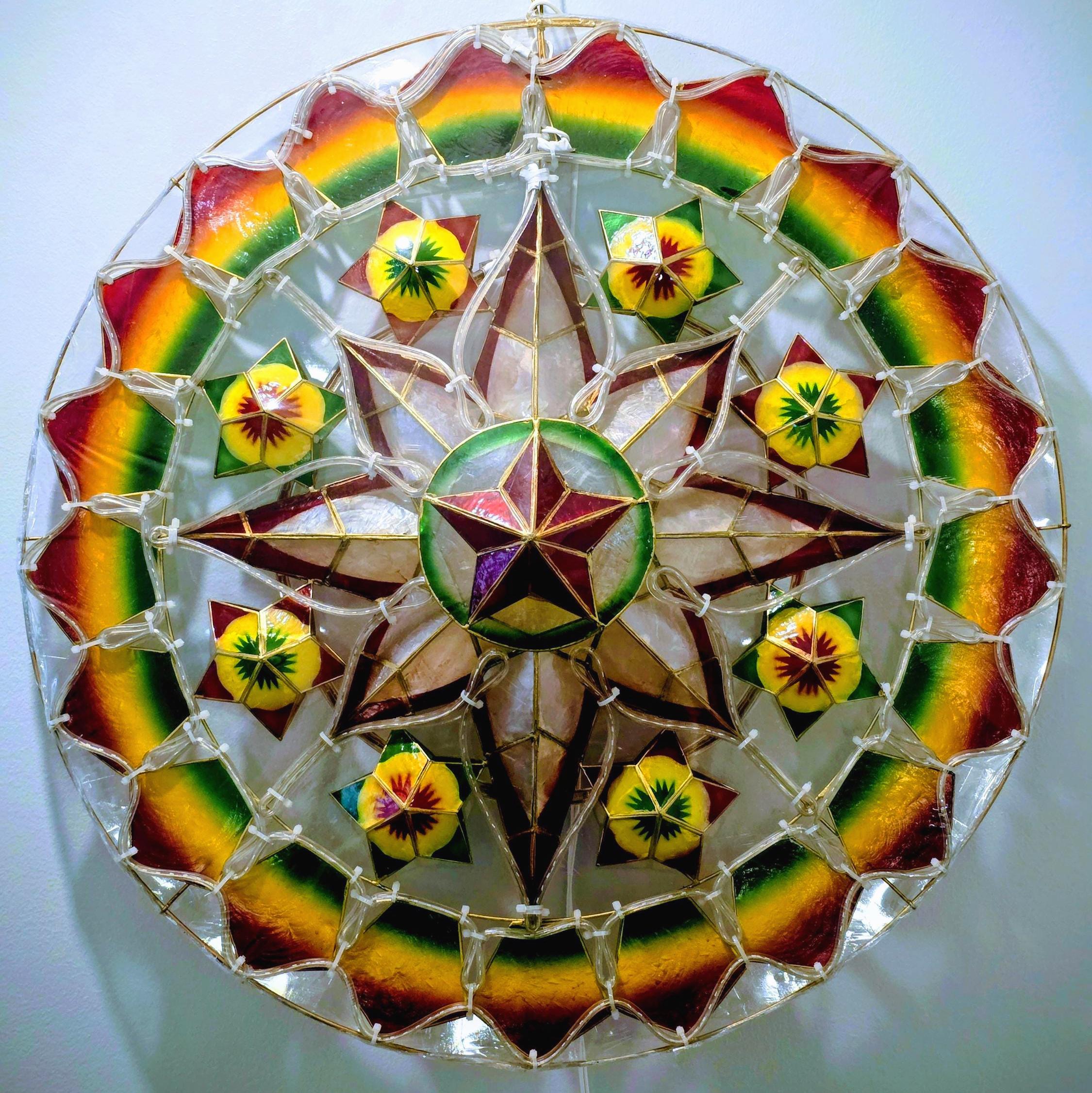 100% LED Tala 9 Capiz Parol (20",25",30") on Sale - Etsy