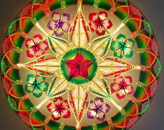 100% LED Tala VI Capiz Parol (20",25",30") on Sale - Etsy