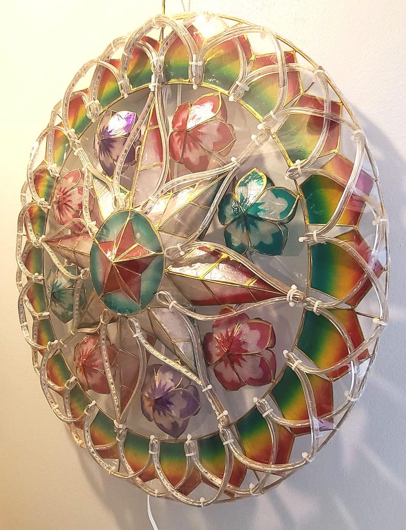 100% LED Tala VI Capiz Parol (20",25",30") on Sale - Etsy