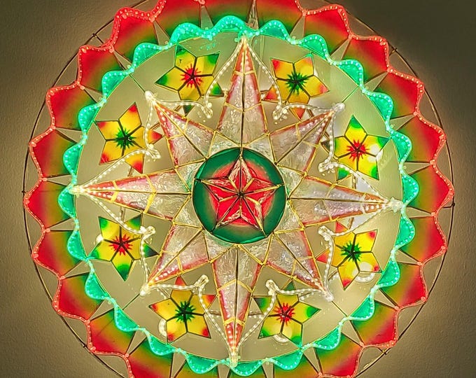 100% LED Tala VII Capiz Parol (20",25",30") on Sale - Etsy