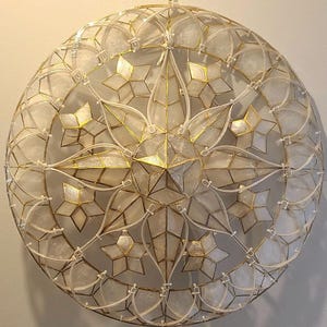 Capiz Shell Star Lantern: 100% LED Parol Tala White 1 - Filipino ...