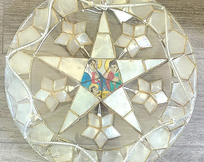 100% LED 19" Capiz Parol 19" Native White W/belen on Sale - Etsy