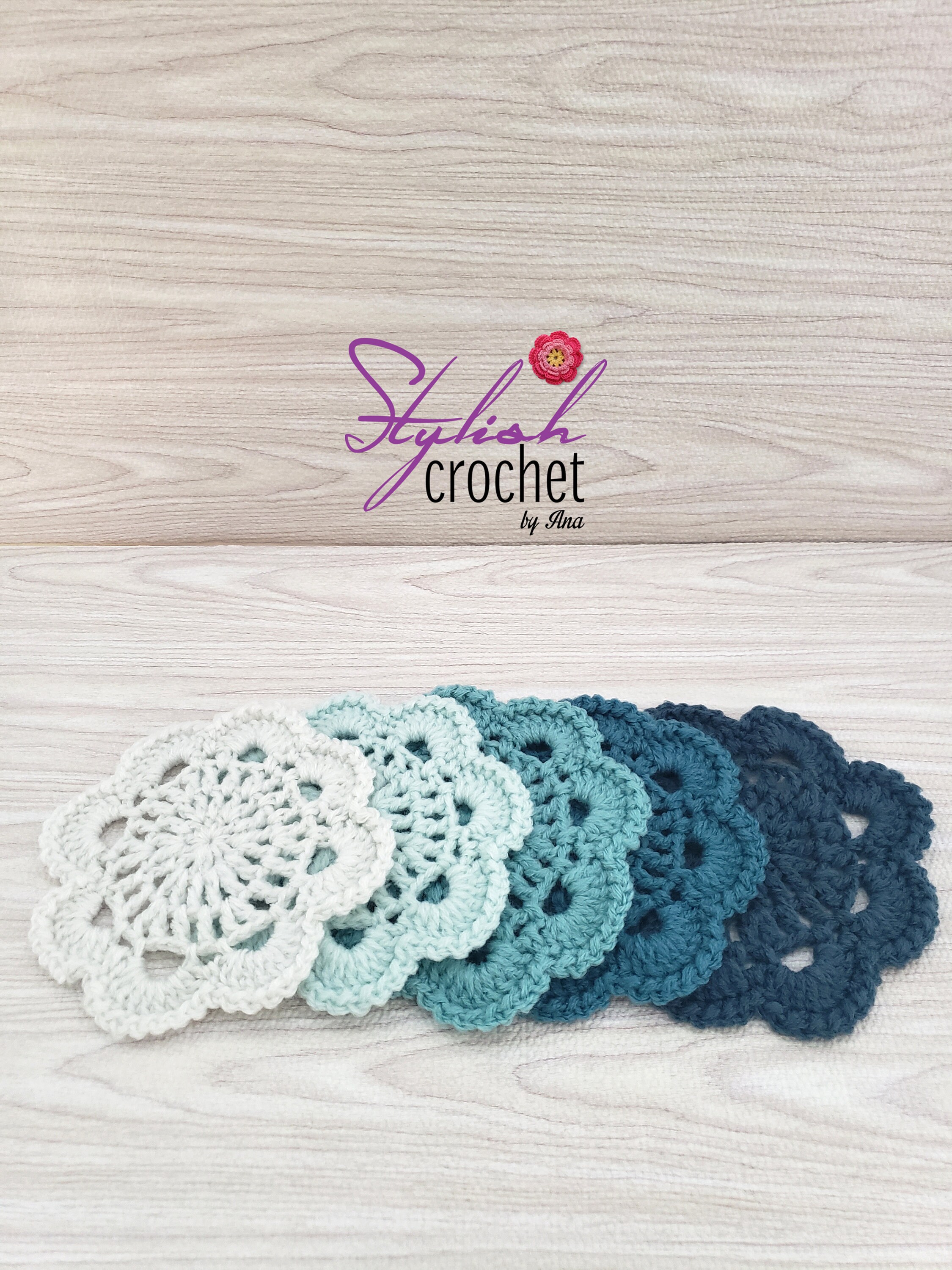 Crochet Coasters Decor Table Home Decor Gift Crochet Doily - Etsy