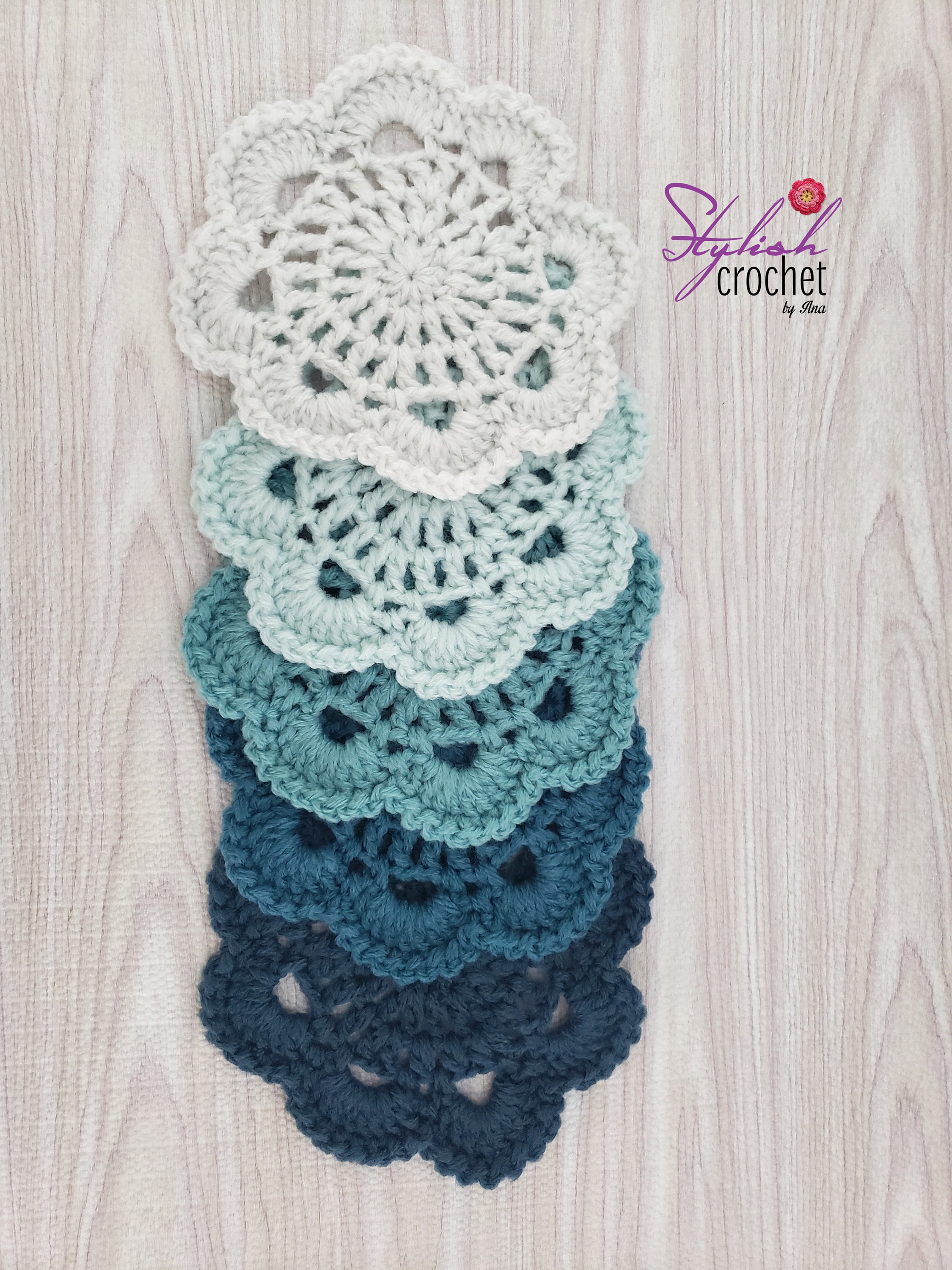 Crochet Coasters Decor Table Home Decor Gift Crochet Doily - Etsy