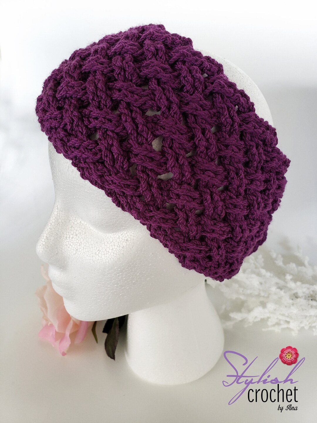 Crochet Headband Earwarmer Hair Accessories Headwrap Cozy Ear Warmer ...