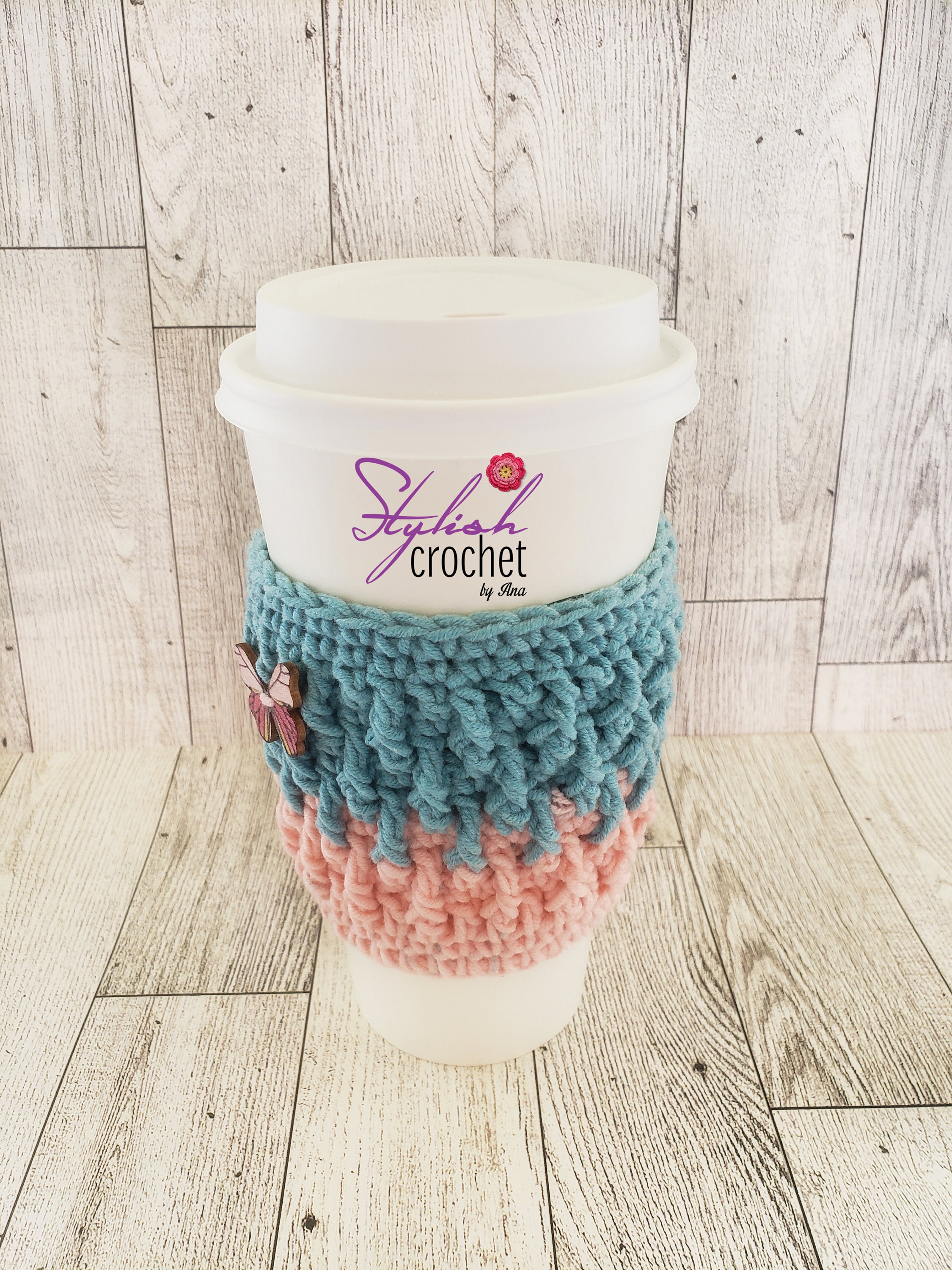 Coffee Cup Cozy Reusable Crochet Cup Cozy or Coffee Cup Crochet Sleeve ...