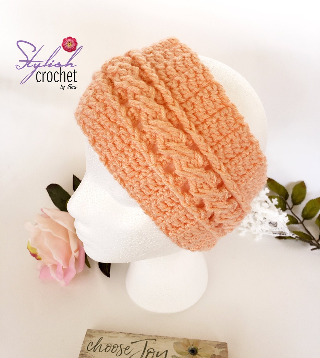 Crochet Headband Earwarmer Hair Accessories Headwrap Cozy Ear Warmer ...
