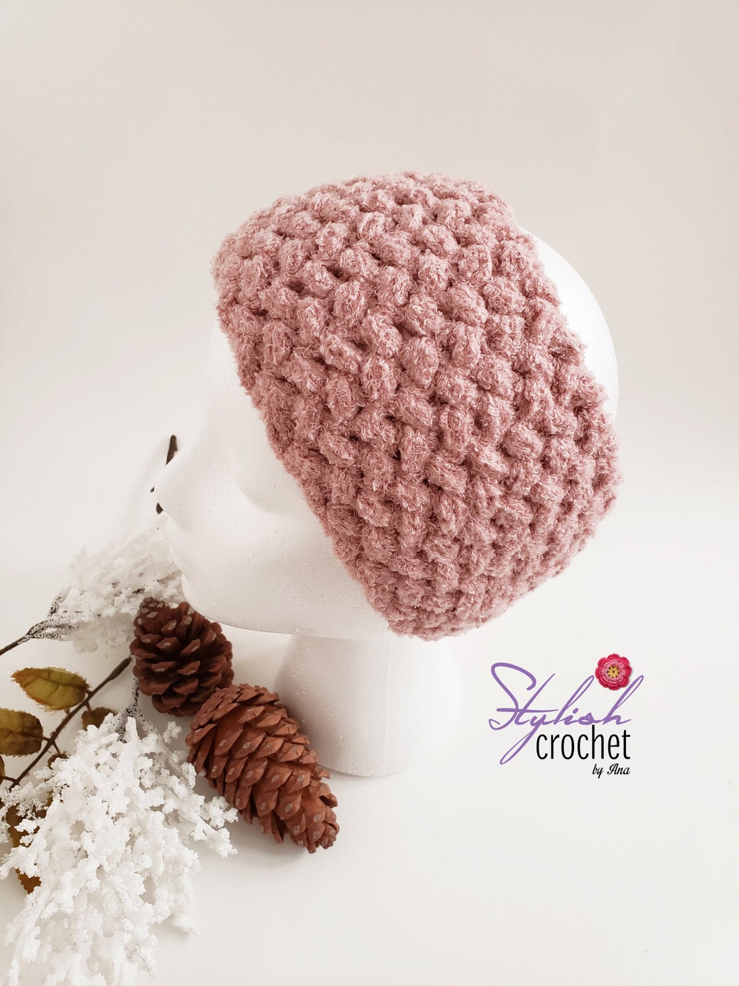 Crochet Headband Earwarmer Hair Accessories Headwrap Cozy Ear Warmer ...