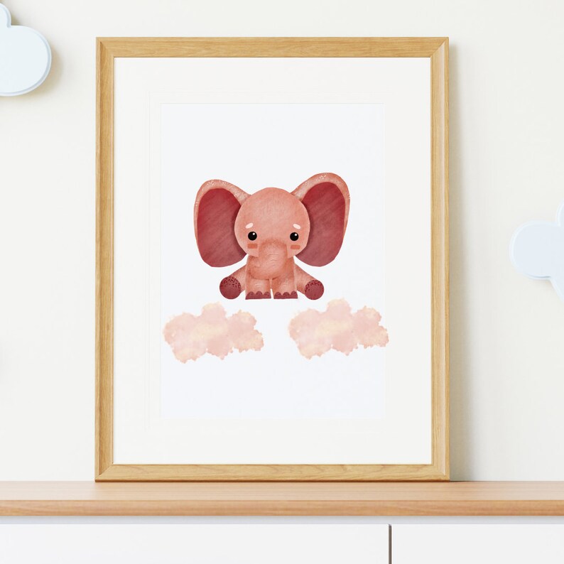 Elephant Clipart, Elephant PNG, Rainbow Elephant, Elephant Nursery ...