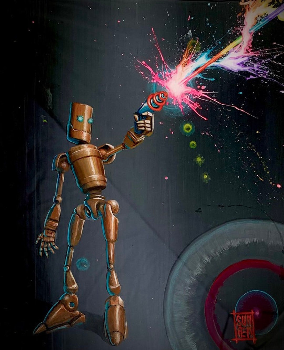 Raygun Gothic – Robot Sci-fi Illustration - Pop Art - Surrealism Print ...