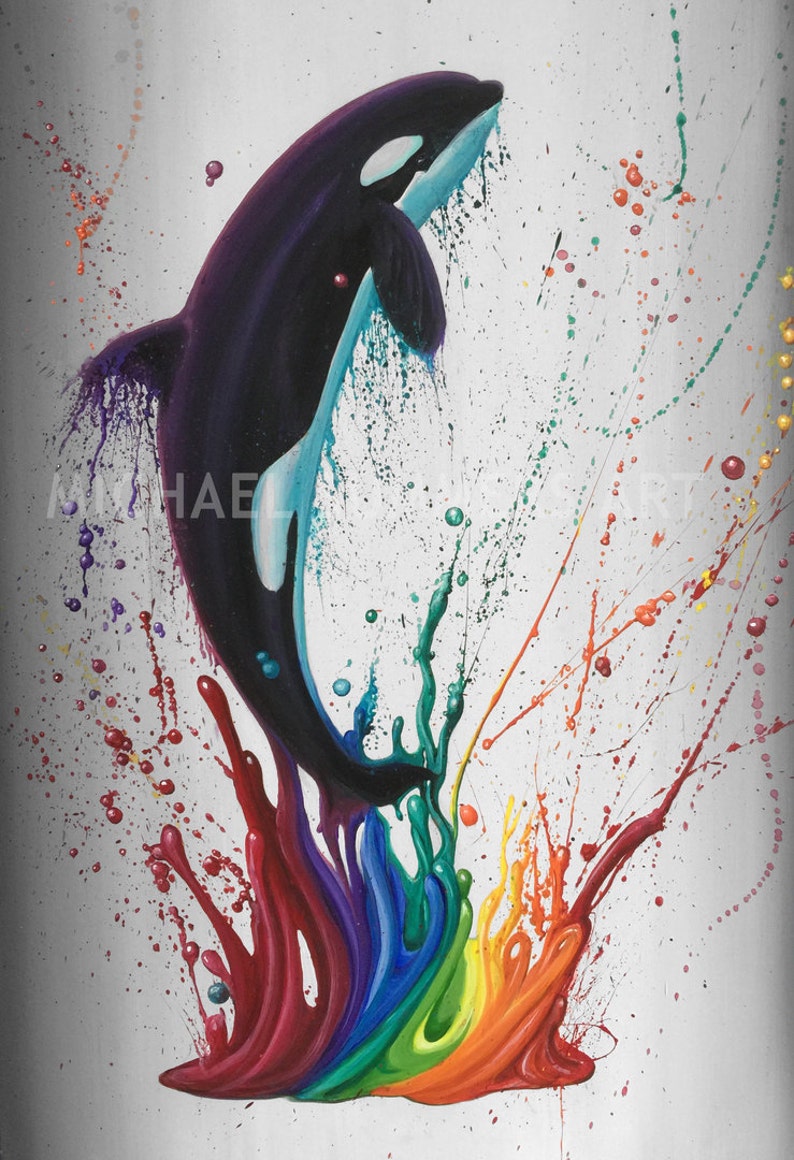 Orca - Orca Illustration - Pop Art Print - Surrealism Print - Fine Art ...