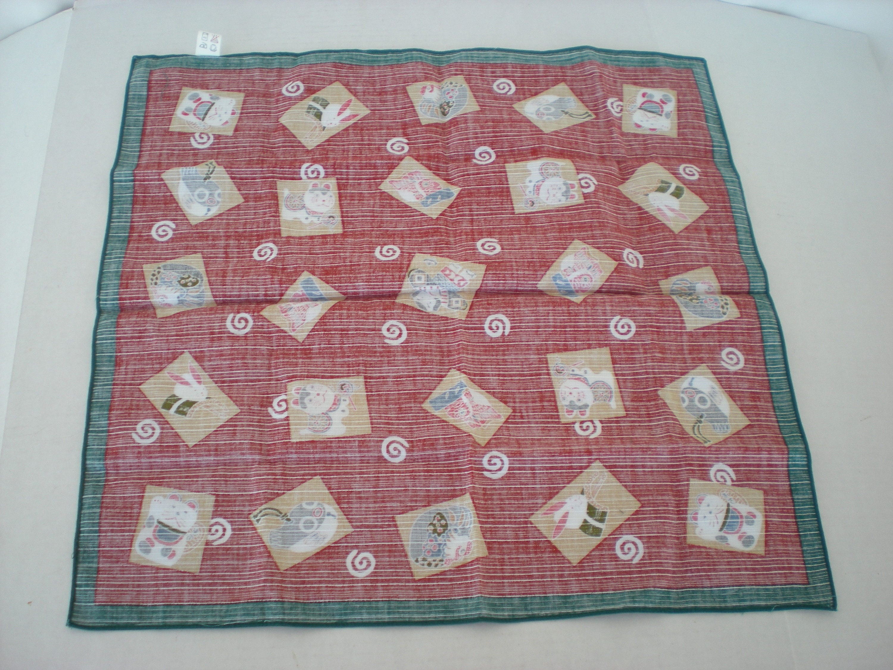 Vintage Japanese Good Luck Japan Handkerchief Hanky Bandana - Etsy