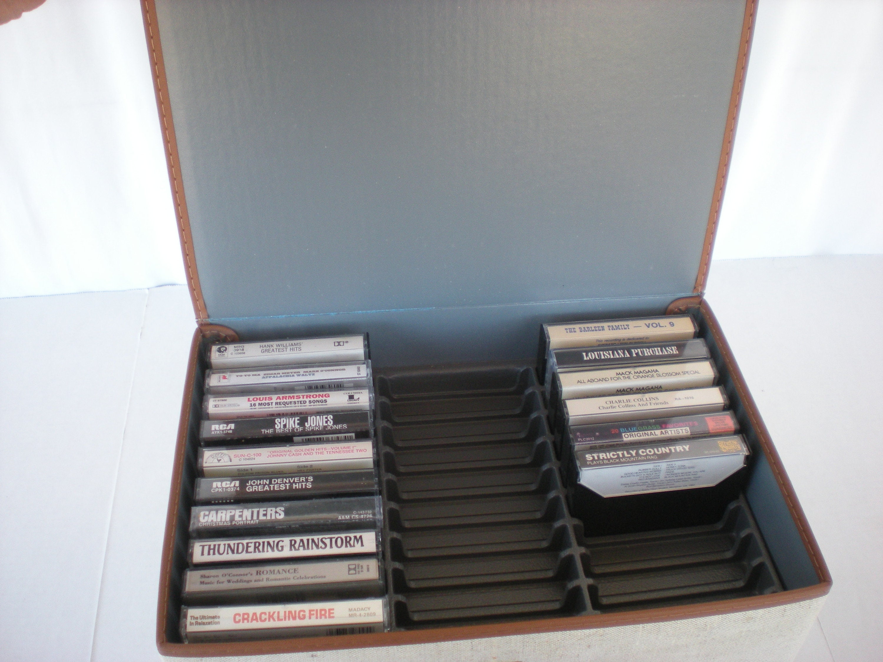 Vintage Tweed Fabric Cassette Tape Storage Case Double Sided - Etsy