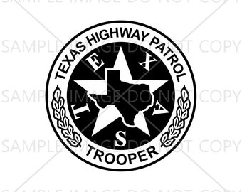 Texas highway patrol | Etsy