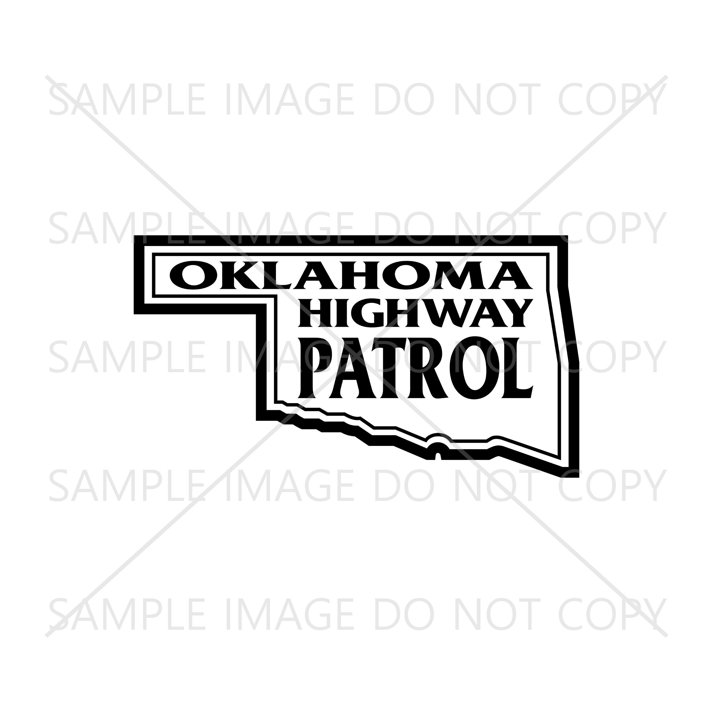 Oklahoma Highway Patrol Trooper Logo Police Vector Svg Png | Etsy