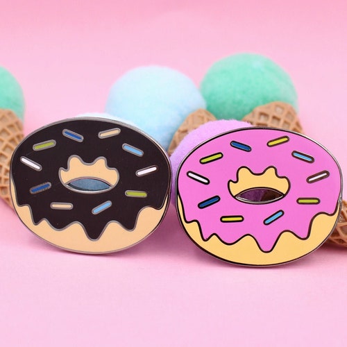 Donut Enamel Pin - Etsy