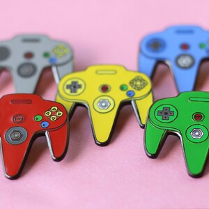 N64 Controller Nintendo Enamel Pin - Etsy