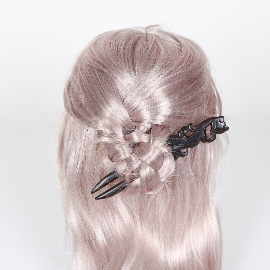 Handmade Natural Wood Animal Style Hair Sticks , Hair Pins, Hair Fork ...