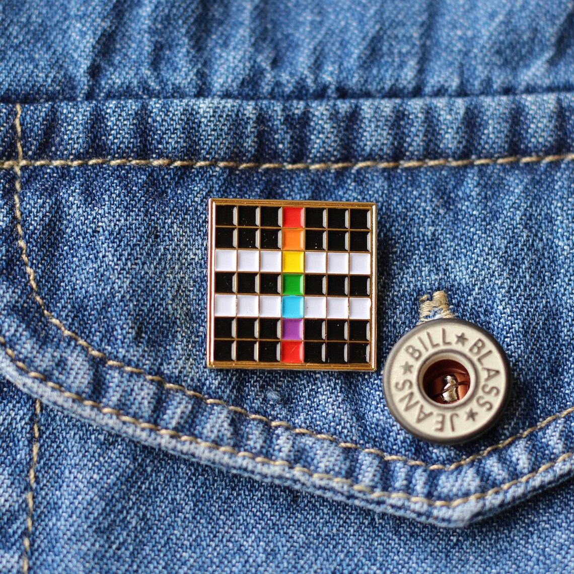 Straight Ally Pride Pin Lgbt Pride Series Straight Ally Etsy