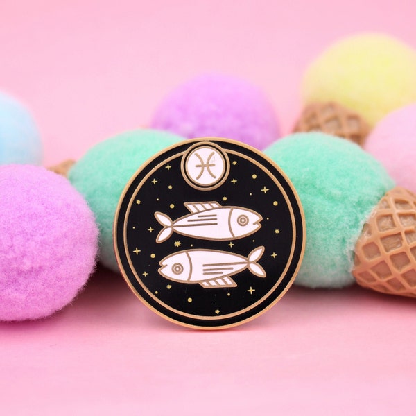 Zodiac Enamel Pin - Etsy