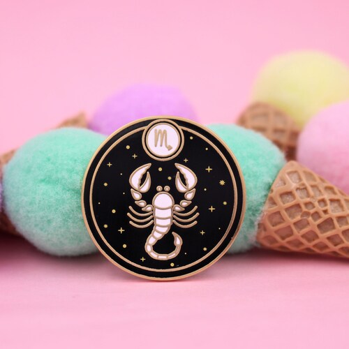 Leo Astrological Sign Pin Star Sign Astrology Enamel Pins Etsy