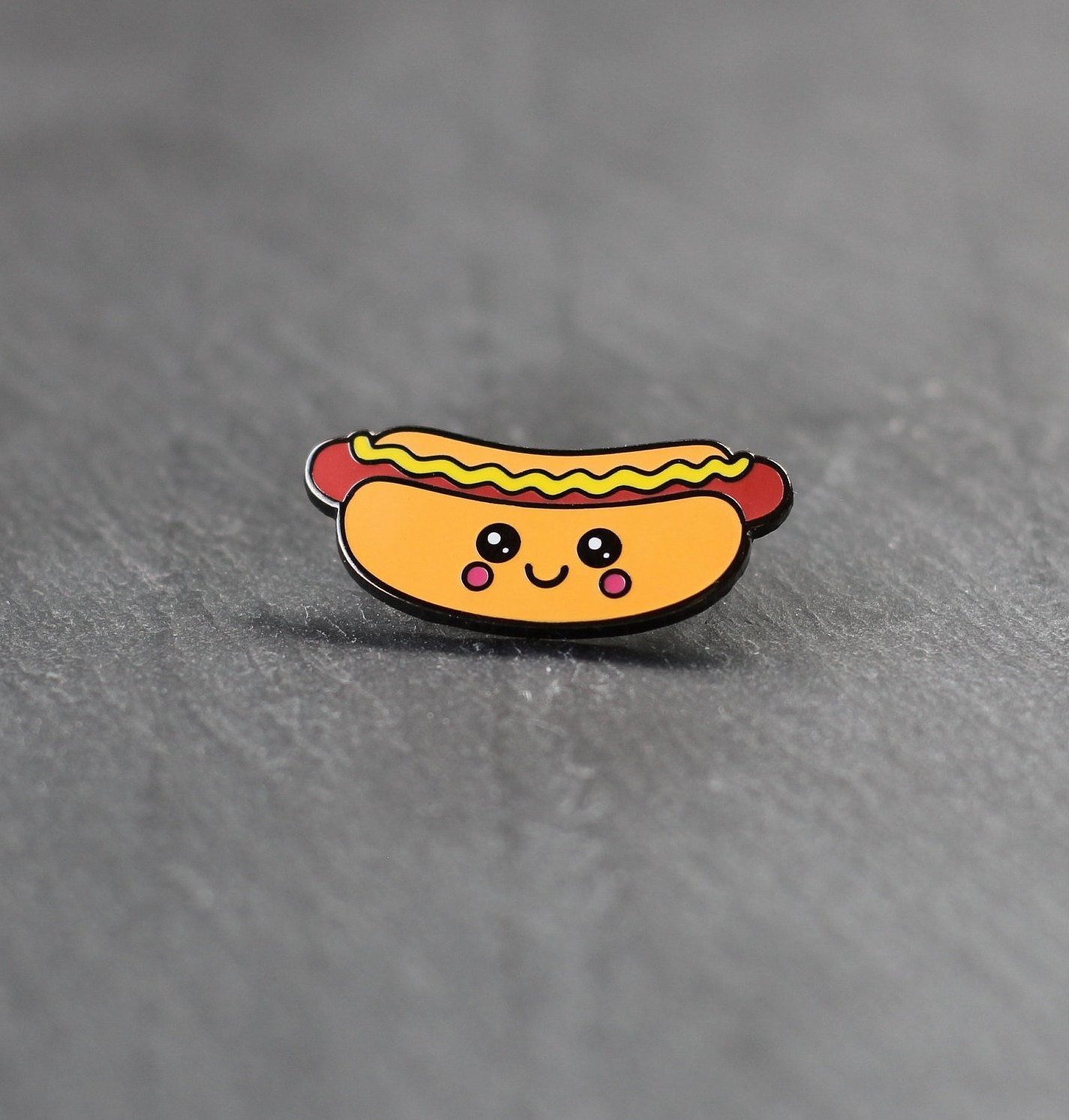 Hot Dog Pin Super Kawaii Food Enamel Pin | Etsy