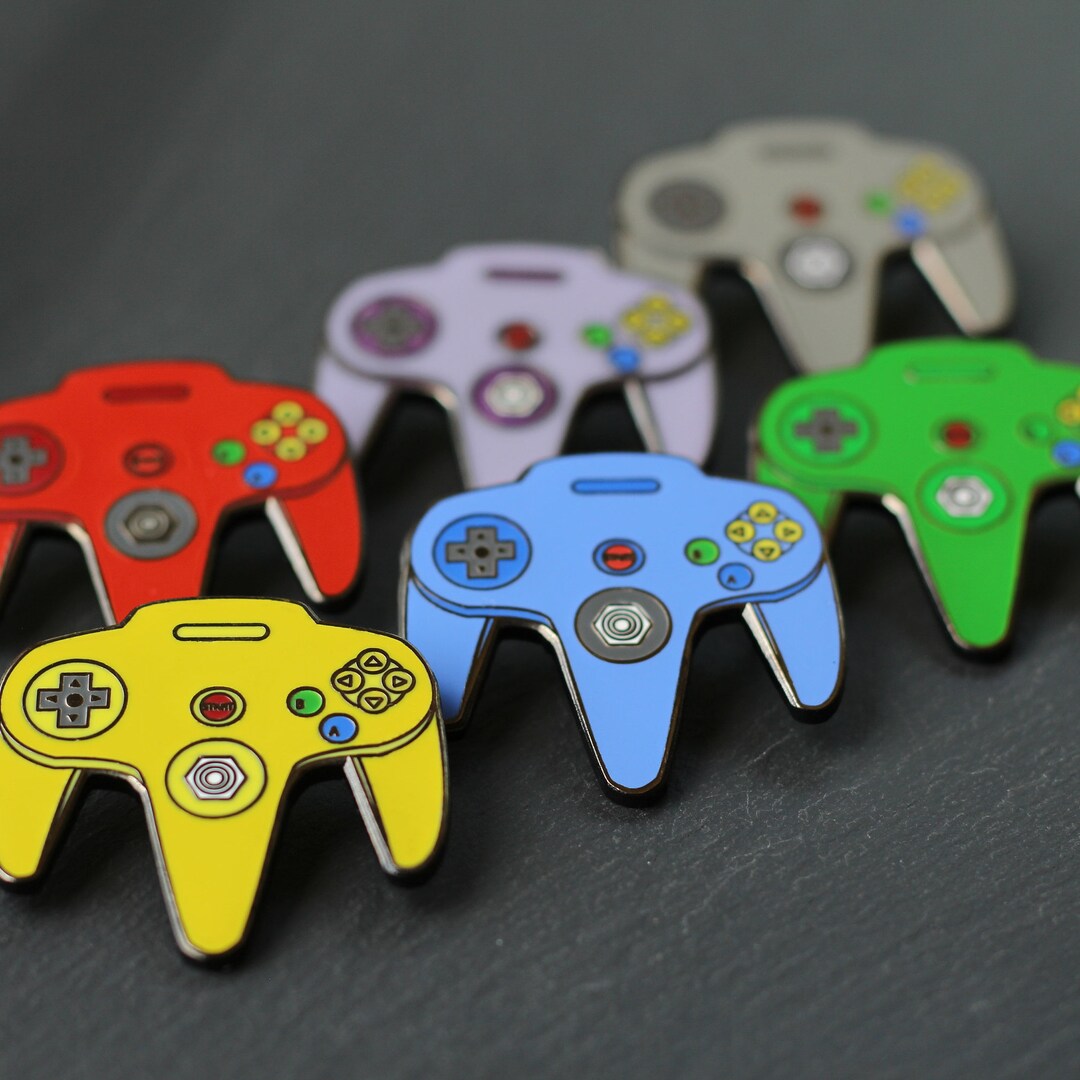 N64 Controller Nintendo Enamel Pin - Etsy