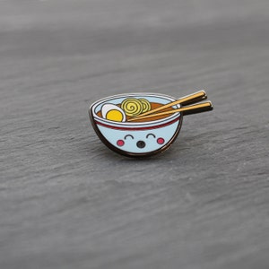 Ramen Enamel Pin Super Cute Ramen Noodle Pin, Noodle Brooch, Cute Food ...