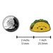 REAL SIC Kawaii Cute Taco Enamel Pin Lapel Pins Great Gift for Taco ...