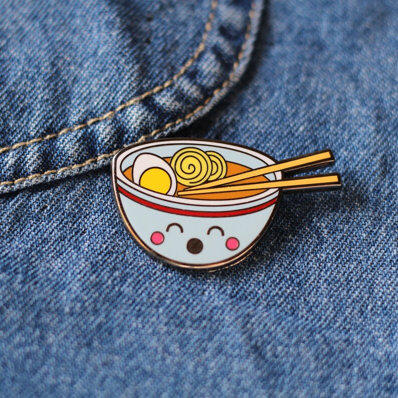 Ramen Enamel Pin Super Cute Ramen Noodle Pin Kawaii Food - Etsy Canada